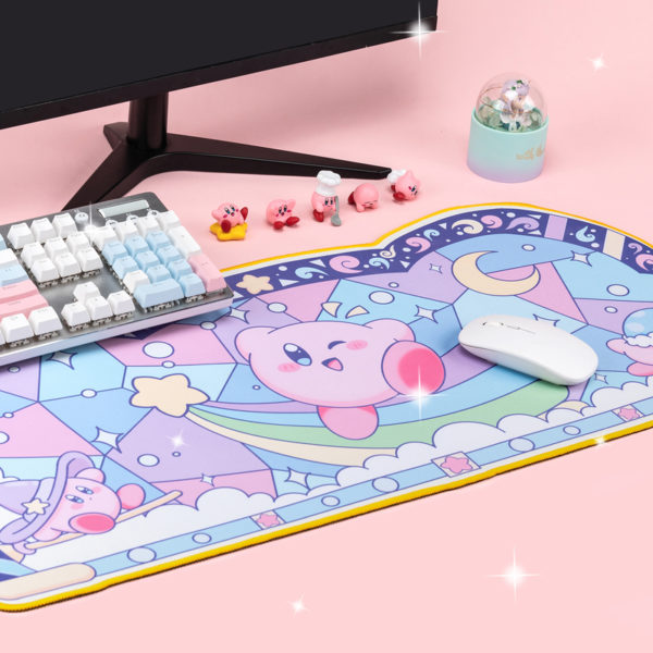 Cute Kirby Desk Mat Kirby Keyboard Mat Gamer Girl Decor Gifts For Kirby ...