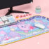 Cute Kirby Desk Mat Kirby Keyboard Mat Gamer Girl Decor Gifts For Kirby ...