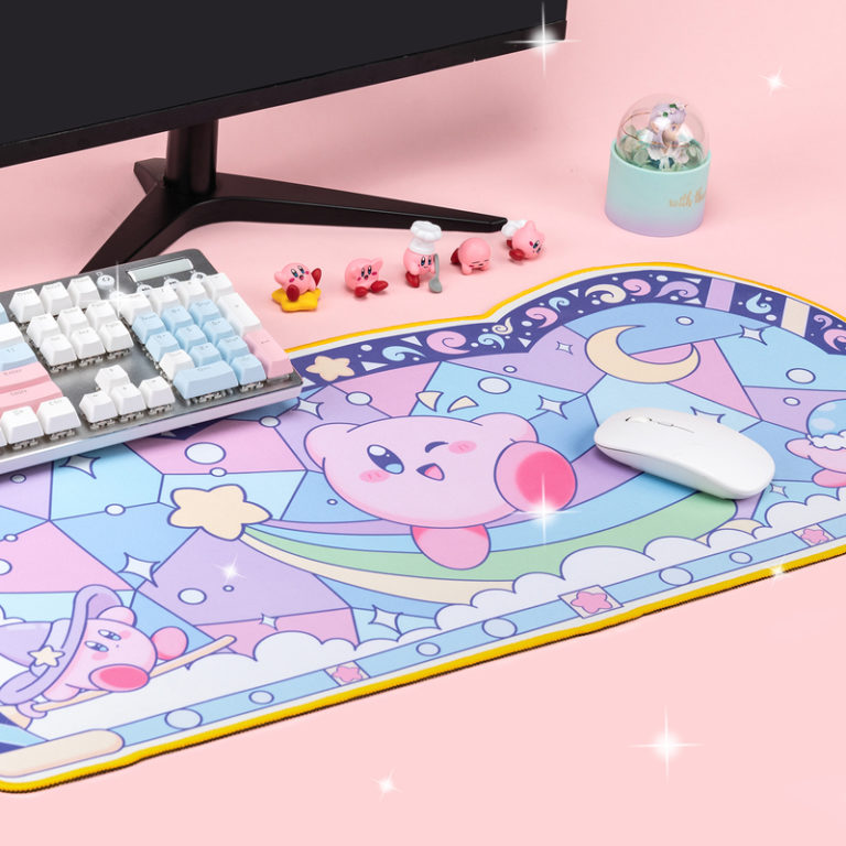 Cute Kirby Desk Mat Kirby Keyboard Mat Gamer Girl Decor Gifts For Kirby ...