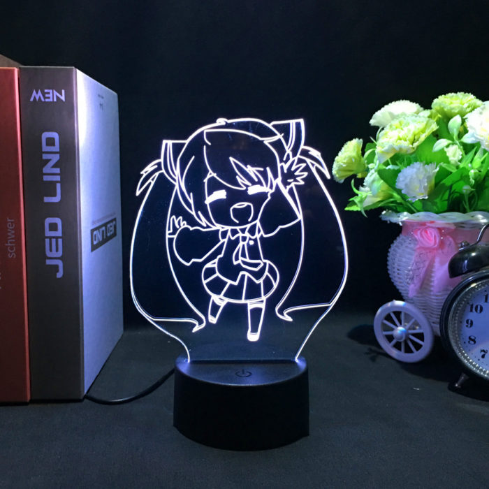 Cute Miku Night Light Chibi Miku LED Desktop Lamp - RegisBox