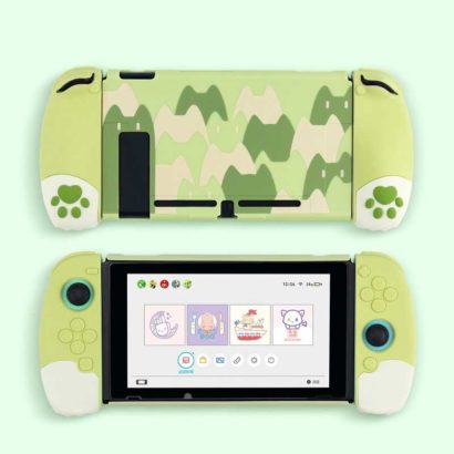 Ergonomic Cat Switch Case Cute Protective Switch OLED Cover 3D Cat Paw ...