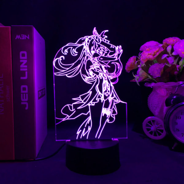16 Colors Gesnhin Impact LED Light Genshin Desktop Lamp Cool Genshin ...