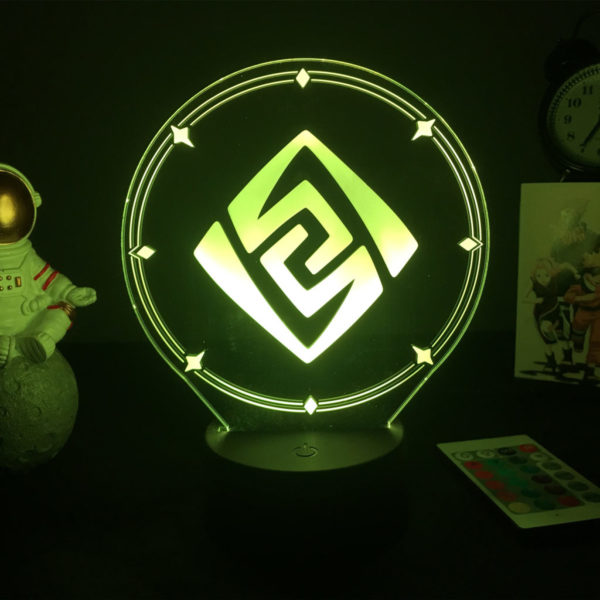 Gesnhin Impact Elements LED Night Light Genshin Desk Lamp Cool Genshin ...