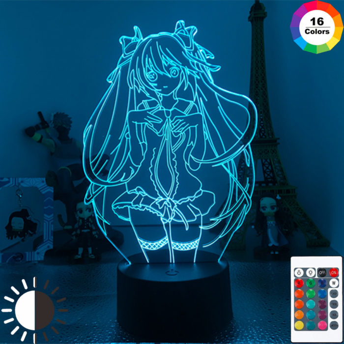 Miku Night Light Cute Miku LED Lamp Game Room Decor - RegisBox