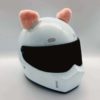 Helmet Rizz: Cat Ears Helmet Ornaments Cute Motorcycle Helmet Add-On ...
