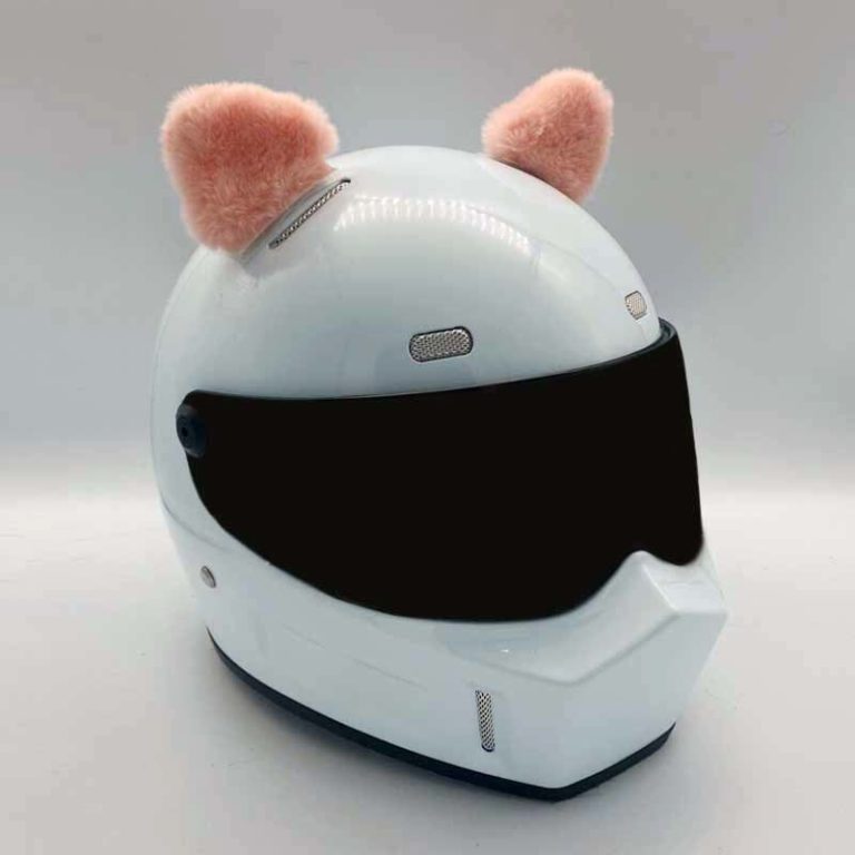 Helmet Rizz: Cat Ears Helmet Ornaments Cute Motorcycle Helmet Add-On ...
