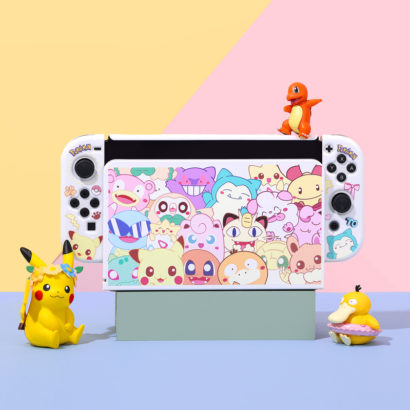 Kawaii Switch Case Colorful Chibi Switch OLED Cover Set - RegisBox