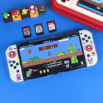 Mario Switch OLED Case Retro Pixelated Mario Switch Cover - RegisBox