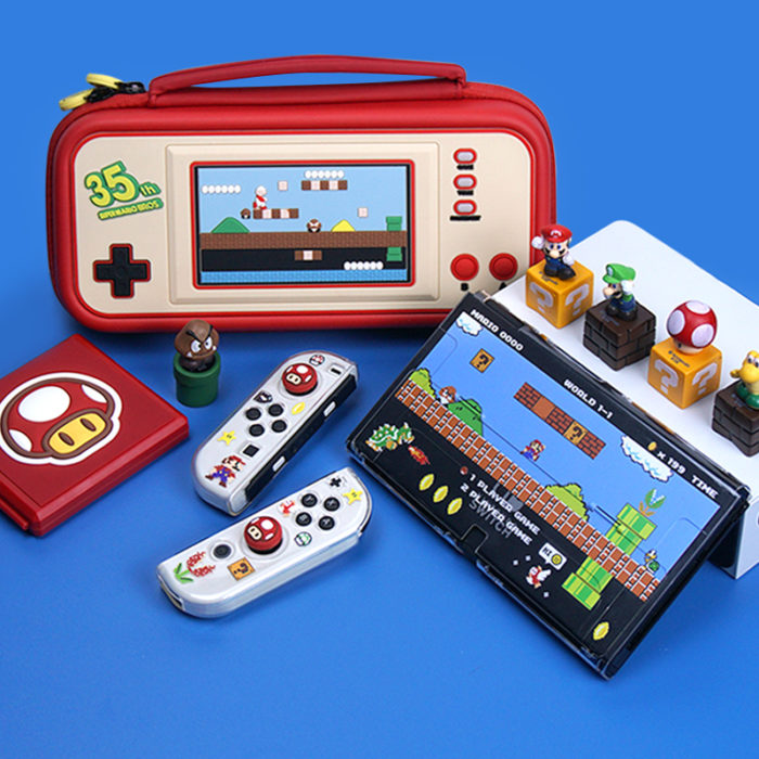 Mario Switch OLED Case Retro Pixelated Mario Switch Cover - RegisBox