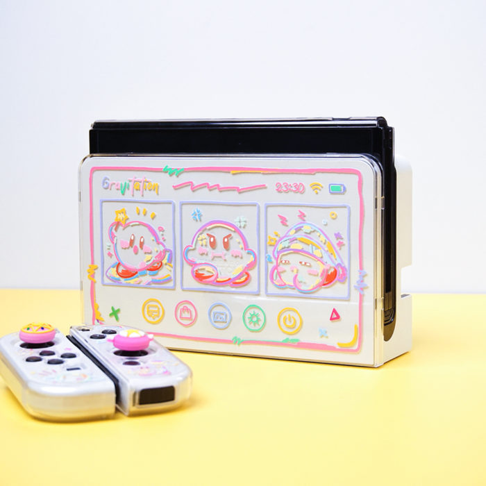 Transparent Kirby Switch Charging Dock Cover Cute Kirby Switch OLED ...