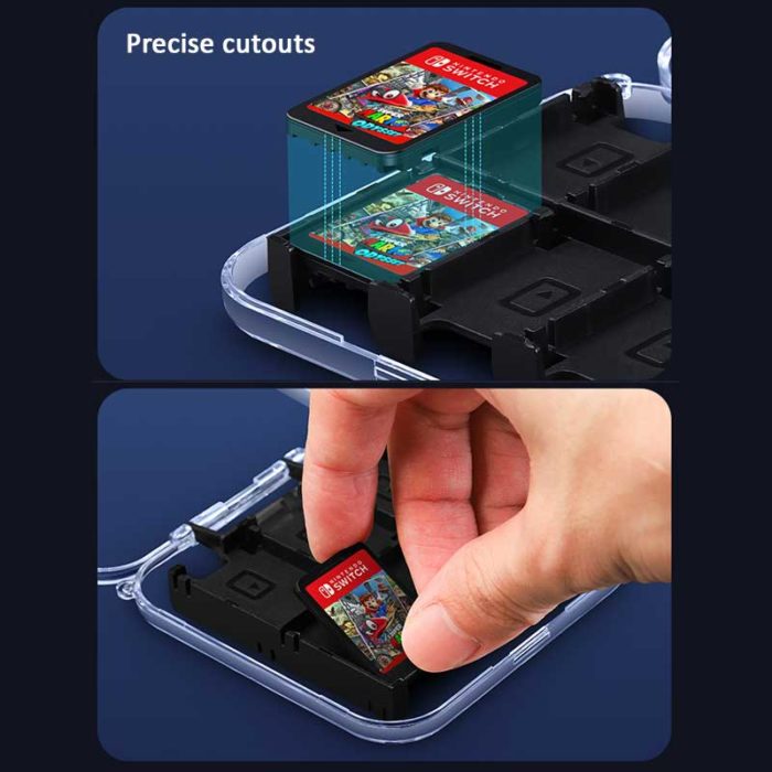 Transparent Switch Game Holder Cool Switch OLED Game Cartridge Cases 12 ...