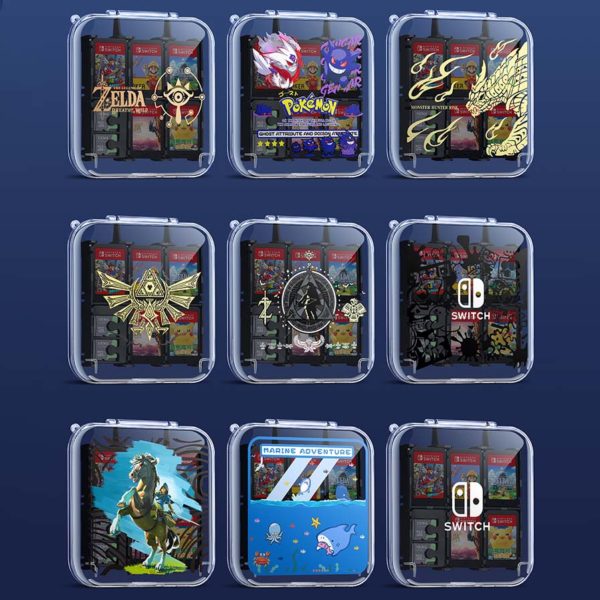 Cartoon Girl Game Card Holder Case 12 Slot Cute Game Cases For Switch ...