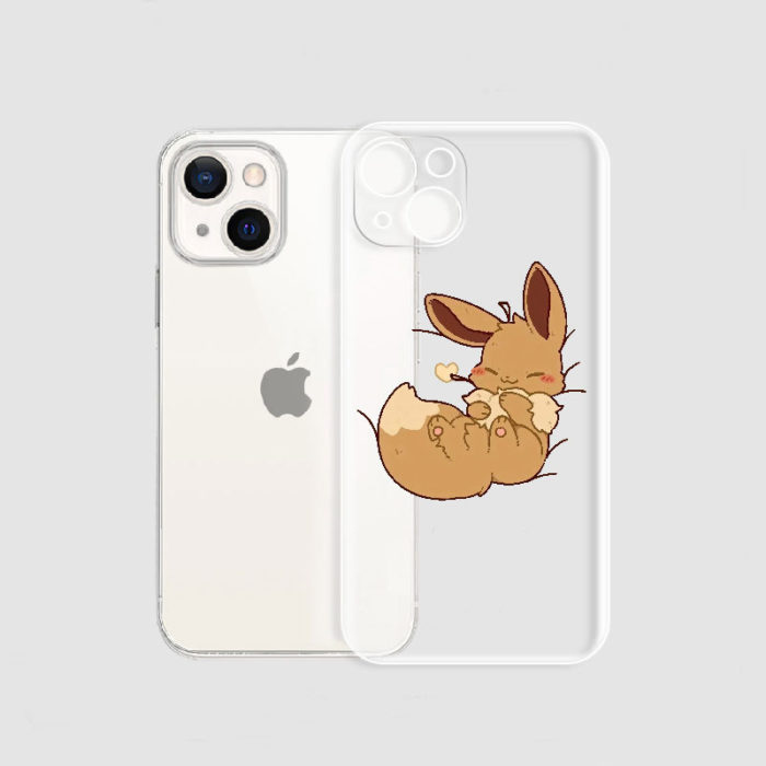 Transparent Sleeping Eeveelution Phone Case Cute Anime IPhone Cases ...