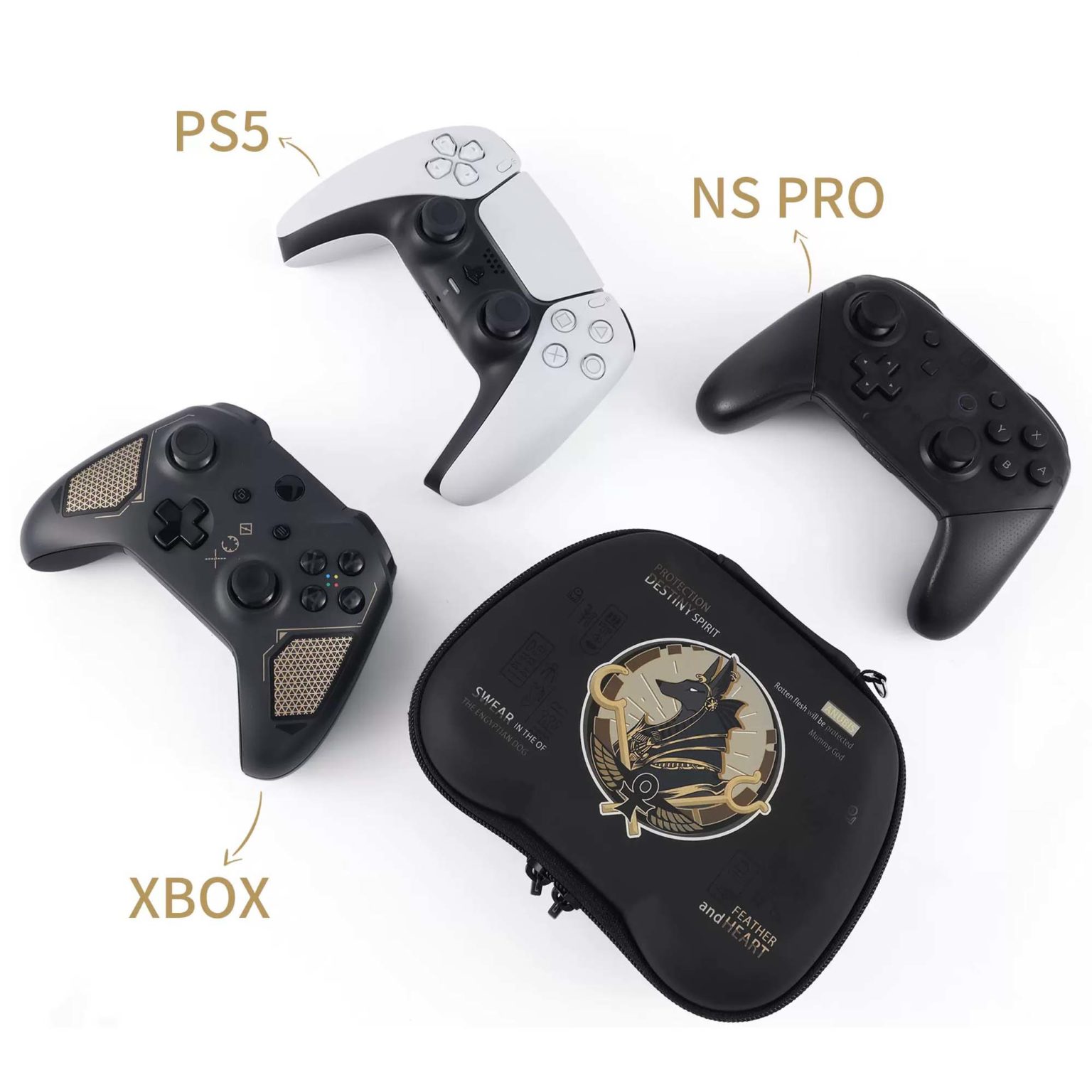 Anubis Controller Case Switch Pro Xbox PS4 PS5 Cool Black Gaming ...