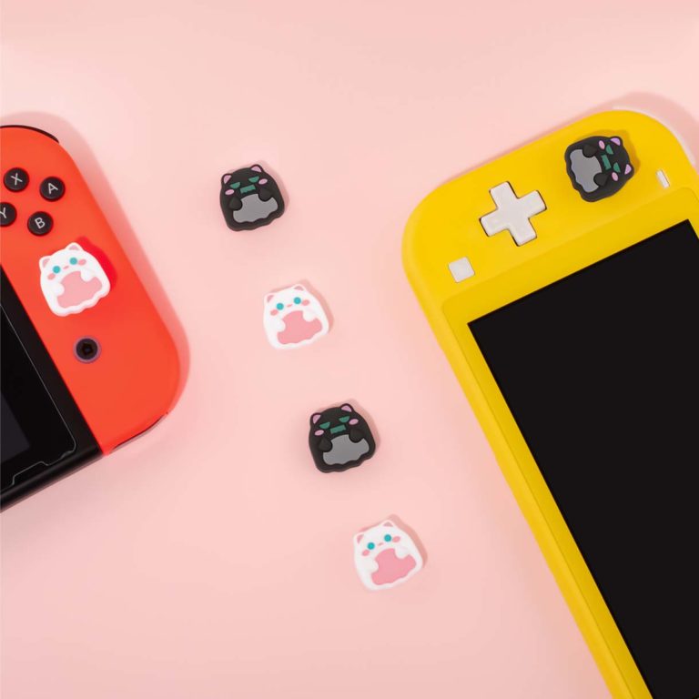 Chibi Cat Switch OLED Analog Caps Cute Cat Joystick Caps For Switch ...