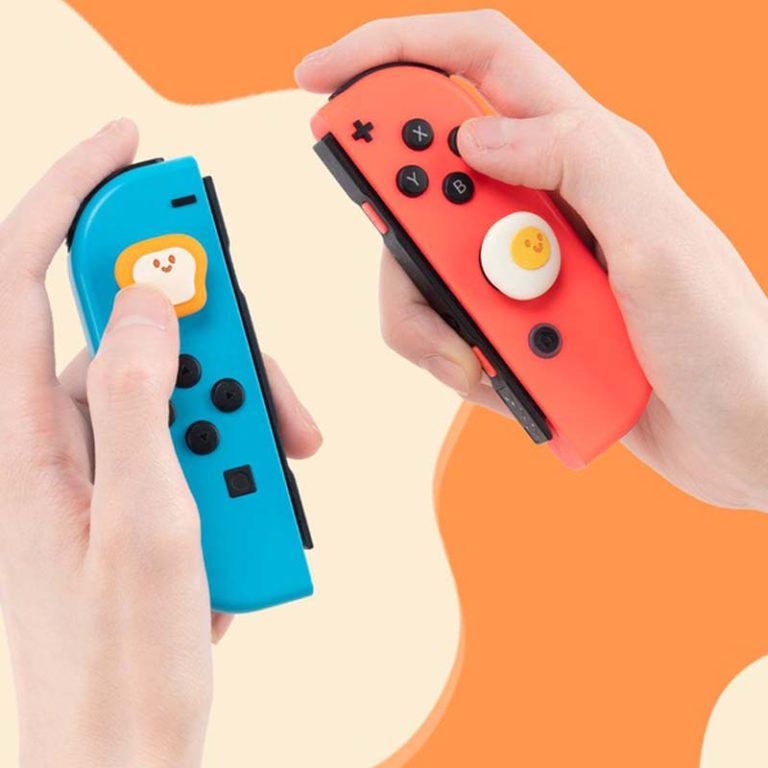 Egg X Toast Switch OLED Joystick Caps Cute Food Art Switch Thumb Grips ...