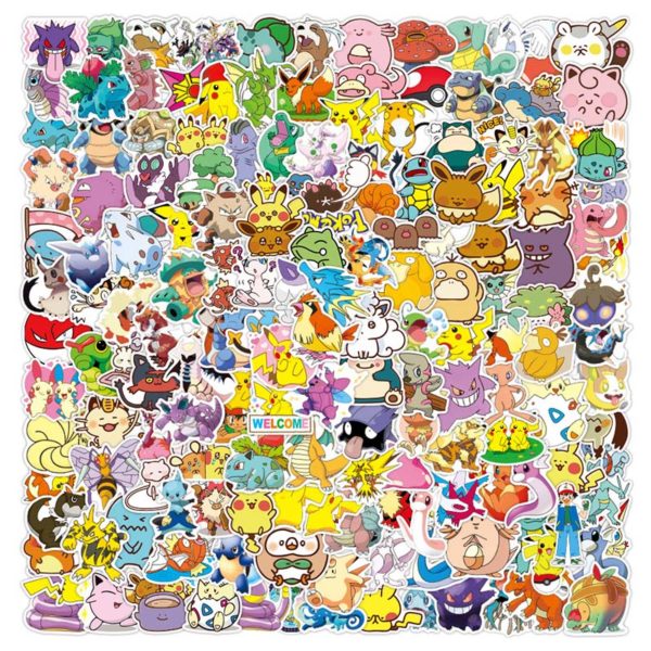 200PCS Anime Stickers Cute Laptop Decal Kawaii Waterproof Stickers ...