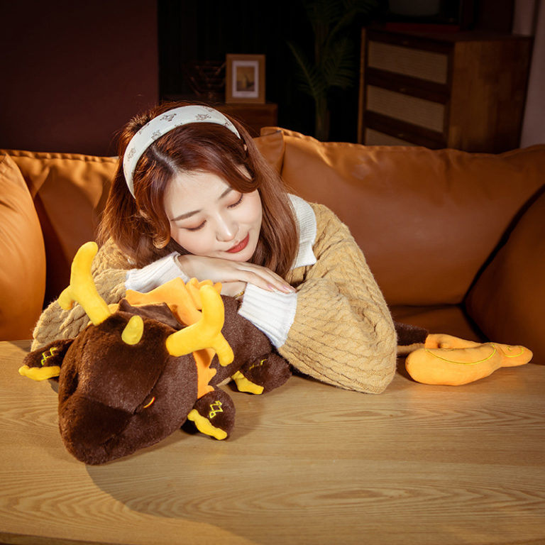 27in Rex Lapis Plush Toy Genshin Impact Zhongli Morax Dragon Stuffed ...