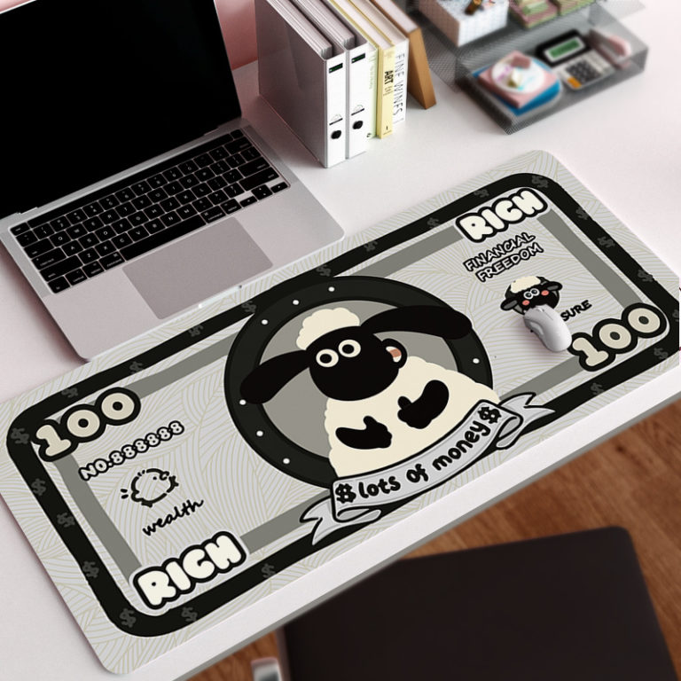 Cute Money Desk Mat Large Gaming Mouse Mat Kawaii Gaming Room Setup ...