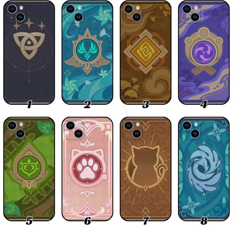 Genshin Impact TCG Phone Case Genius Invokation TCG Card Backs IPhone ...