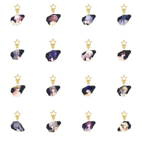 HSR Character E6 Keychains Honkai Star Rail Acrylic Charm Eidolon Key ...