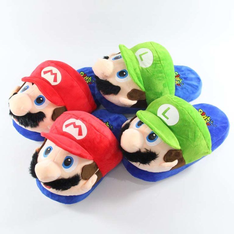 Mario Slippers Mario Plush House Slippers Super Mario Gifts - RegisBox
