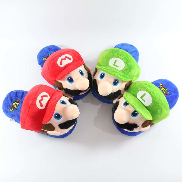 Mario Slippers Mario Plush House Slippers Super Mario Gifts - RegisBox