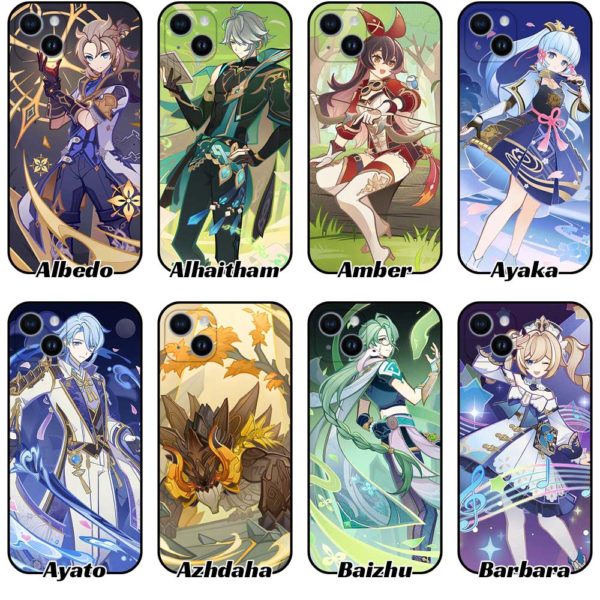 Genshin Impact TCG Phone Case Genius Invokation Character Card IPhone ...