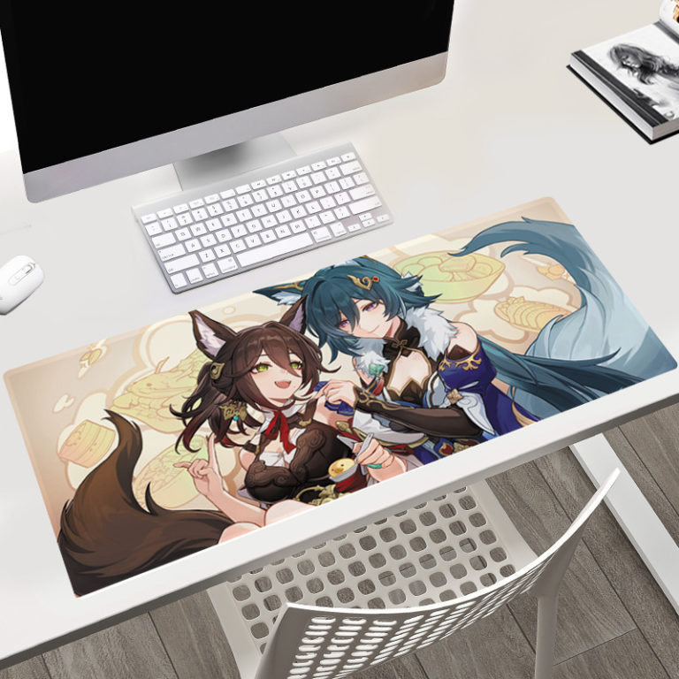 Tingyun Yukong Mouse Pad Honkai Star Rail Gaming Desk Pad Fox Waifu ...