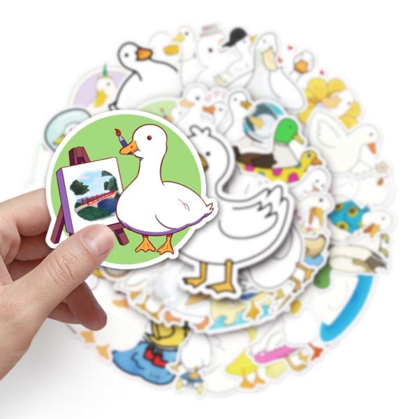 50PCS Duck Stickers Funny Duck Laptop Decal Waterproof Meme Sticker ...