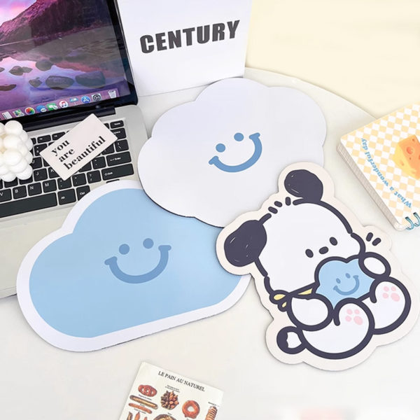 Cloud Mouse Pad Smiling Cloud Computer Mousepad Cute Game Room Setup ...