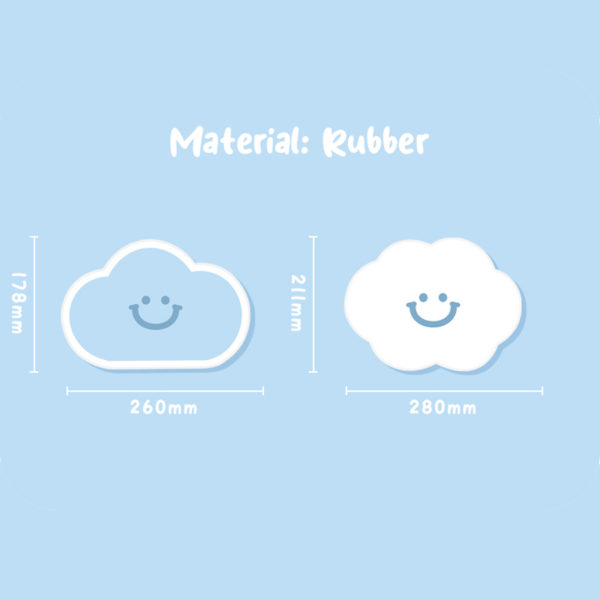 Cloud Mouse Pad Smiling Cloud Computer Mousepad Cute Game Room Setup ...