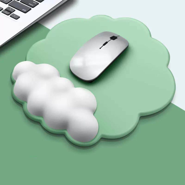 Cloud Mouse Pad With Wrist Support Cute Mousepad Wrist Rest - RegisBox