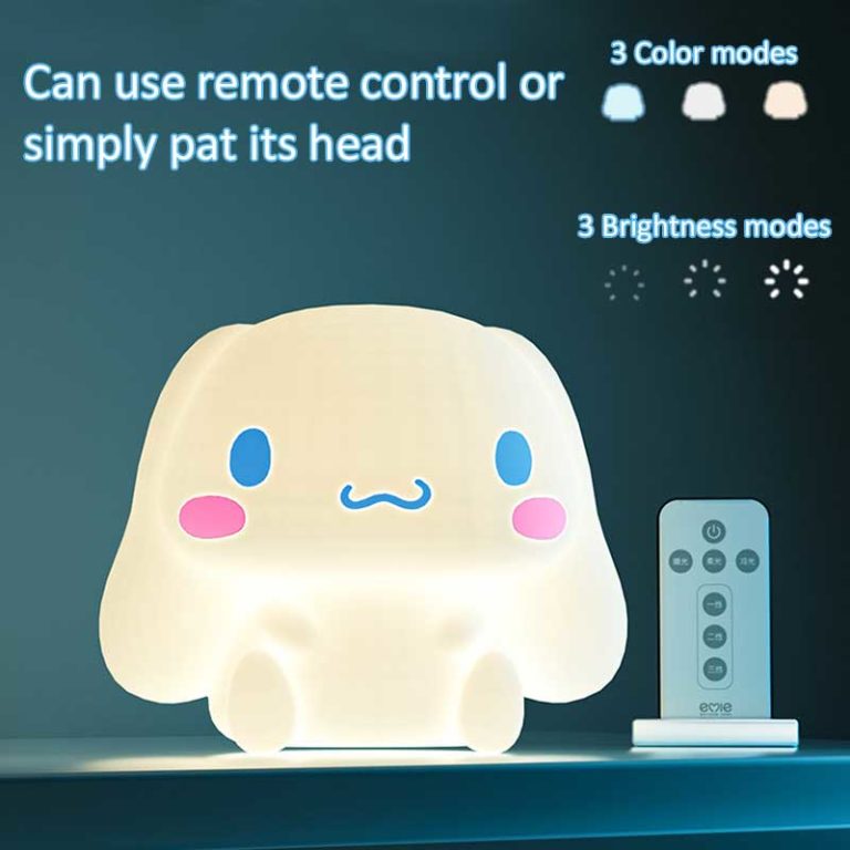 Official White Dog LED Night Light Desk Lamp Kawaii Room Decor - RegisBox