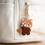 Embroidered Red Panda Keychain Cute Embroidered Lesser Panda Key Rings ...