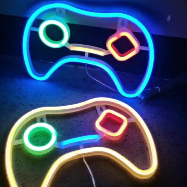 Game Controller Neon Sign Gamepad LED Lights Gaming Room Setup - RegisBox