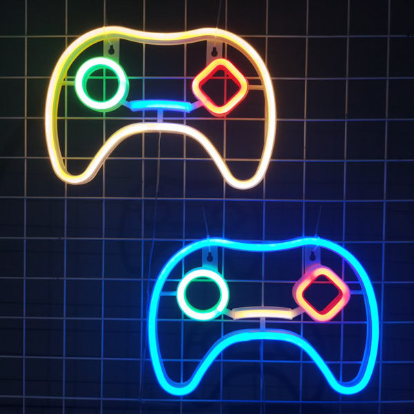 Game Controller Neon Sign Gamepad LED Lights Gaming Room Setup - RegisBox
