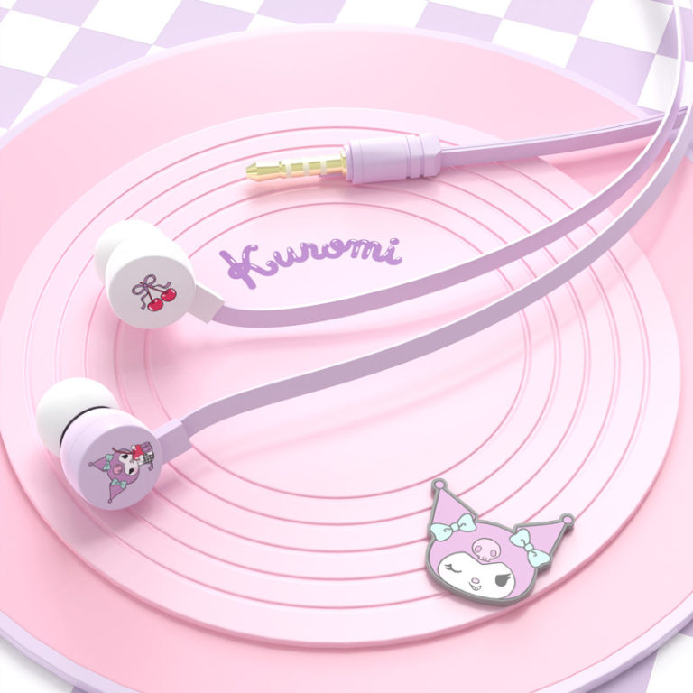 Official Sanrio Wired Earbuds Cute Sanrio Family In-Ear Headphones 3.5 ...