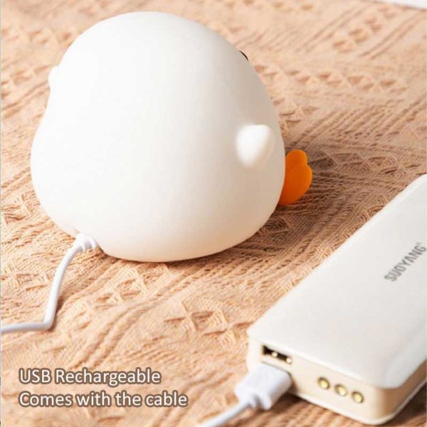 Rechargeable Duck Night Light Cute Duck Lamp LED Lights Bedroom Lamp ...