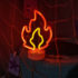 Fire Neon LED Night Lights Pyro Flame Desktop Lamp - RegisBox