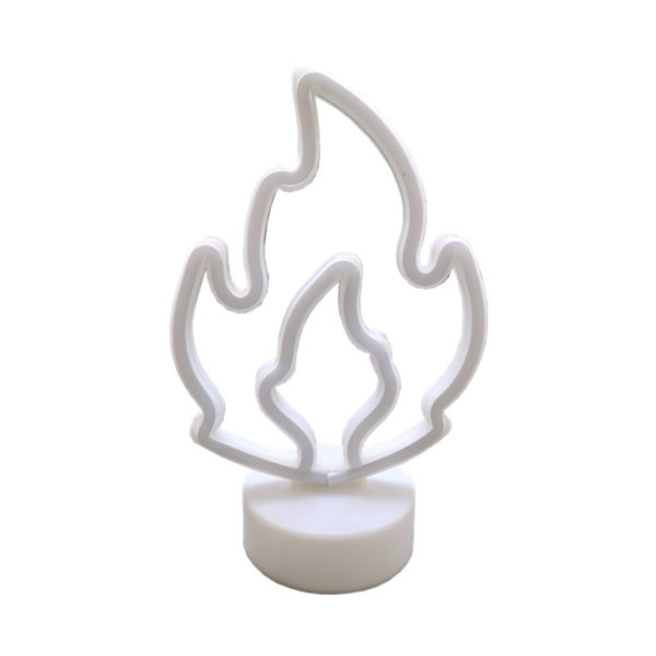 Fire Neon LED Night Lights Pyro Flame Desktop Lamp - RegisBox