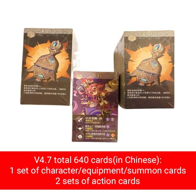 Genshin Impact Genius Invokation Playing Cards Genshin TCG Cards Dice ...
