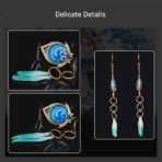 Glowing Nilou Vision Keychain Hydro Genshin Impact Gift - RegisBox