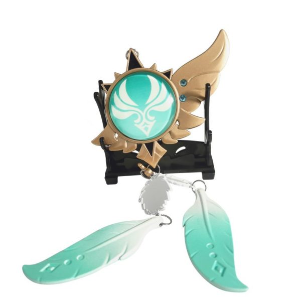 Glowing Venti Vision Keychain Genshin Anemo Archon Barbatos - RegisBox