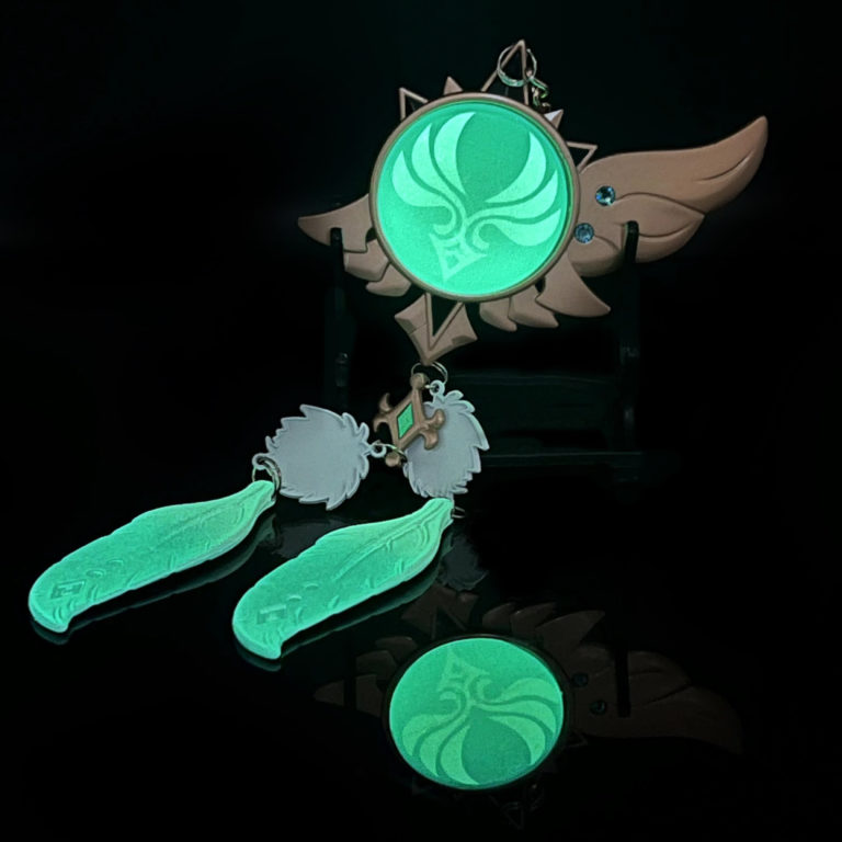 Wanderer Genshin Impact Keychain Scaramouche Key Ring - RegisBox