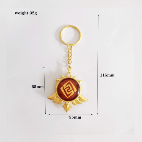 Mondstadt Vision Keychain Genshin Impact Gifts Genshin Elements - RegisBox