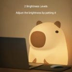 Capybara LED Night Light Rechargeable Cute Water Pig Lamp Capibara ...