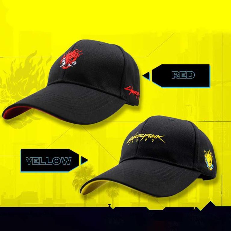 Cyberpunk Baseball Cap Black Sci-Fi Curve Cap - RegisBox