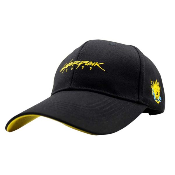 Cyberpunk Baseball Cap Black Sci-Fi Curve Cap - RegisBox