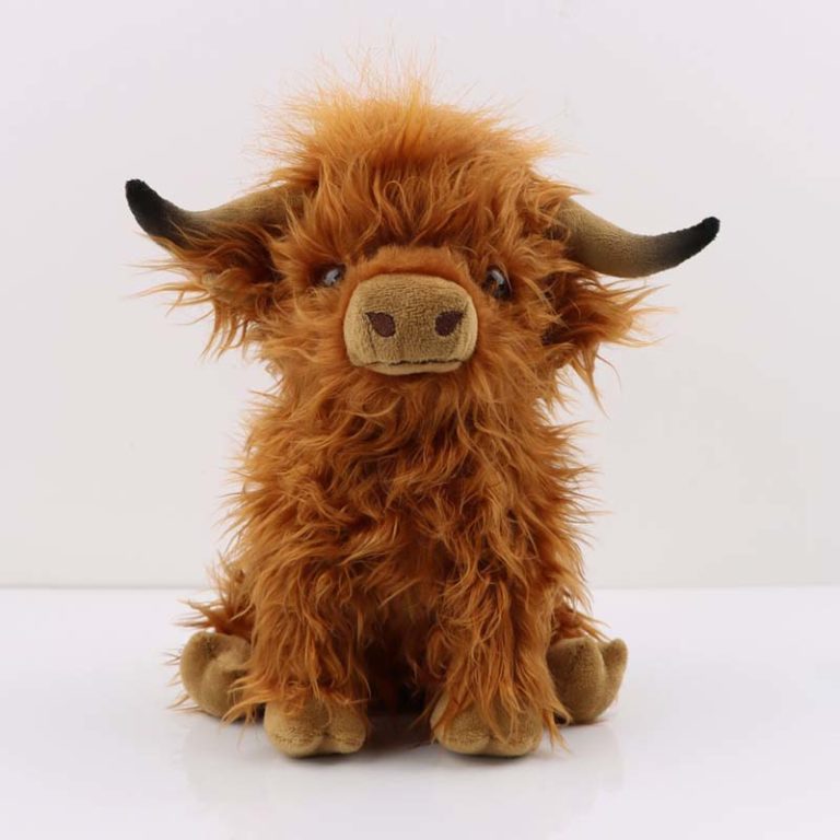 10in Highland Cow Plush Toy Cute Scottish Highland Cattle Plushie ...